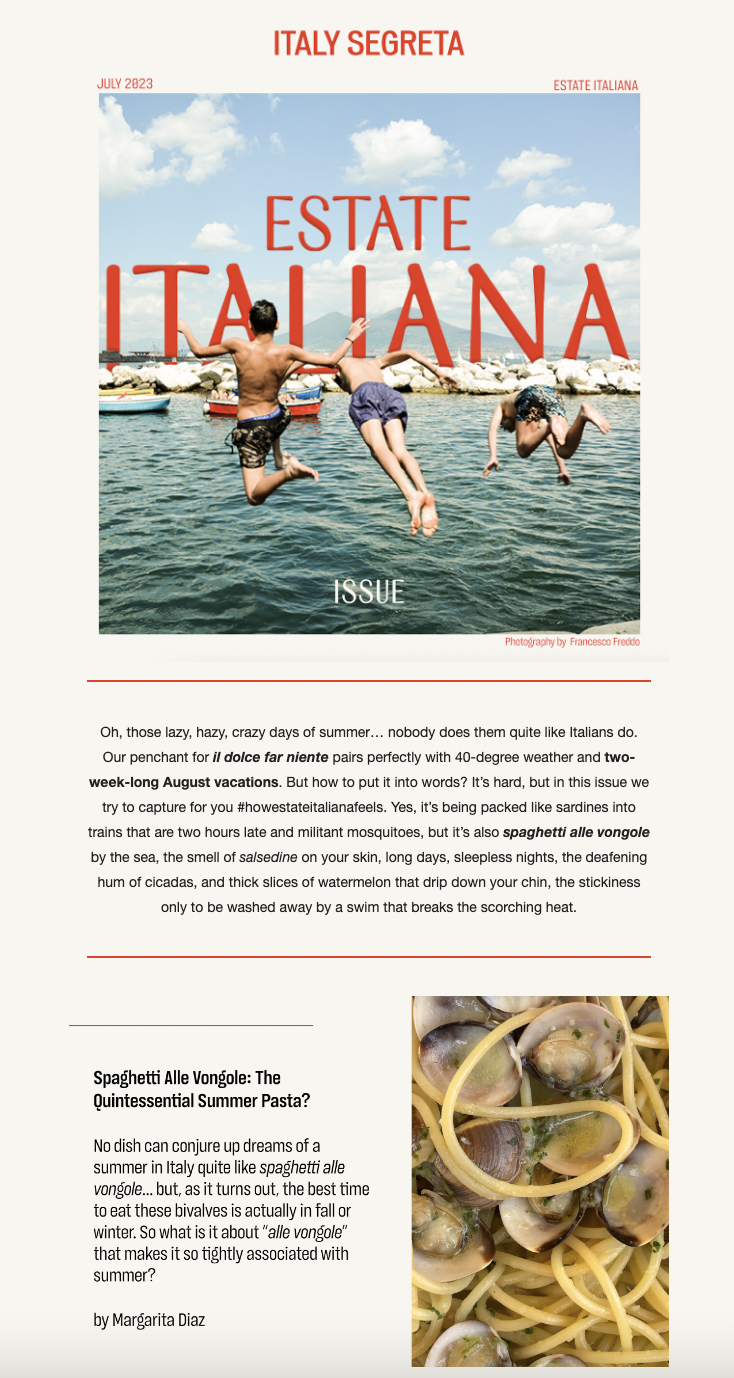 Newsletter - Italy Segreta