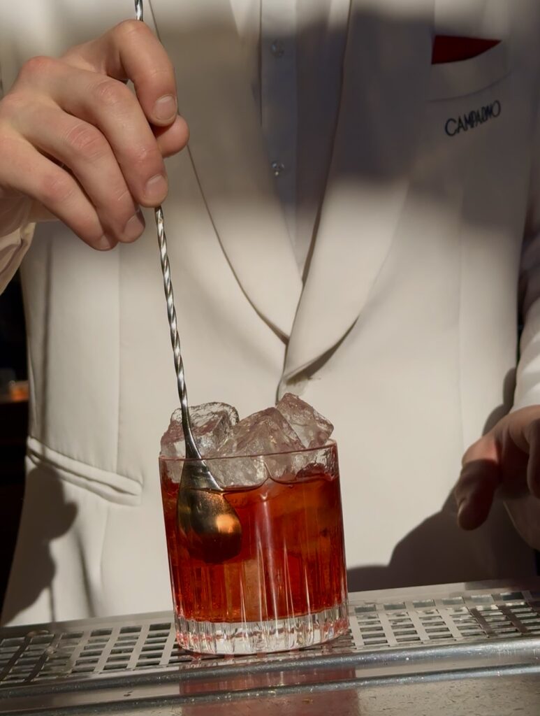 Behind the Bar at Camparino: How to Make the Perfect Negroni - Italy ...